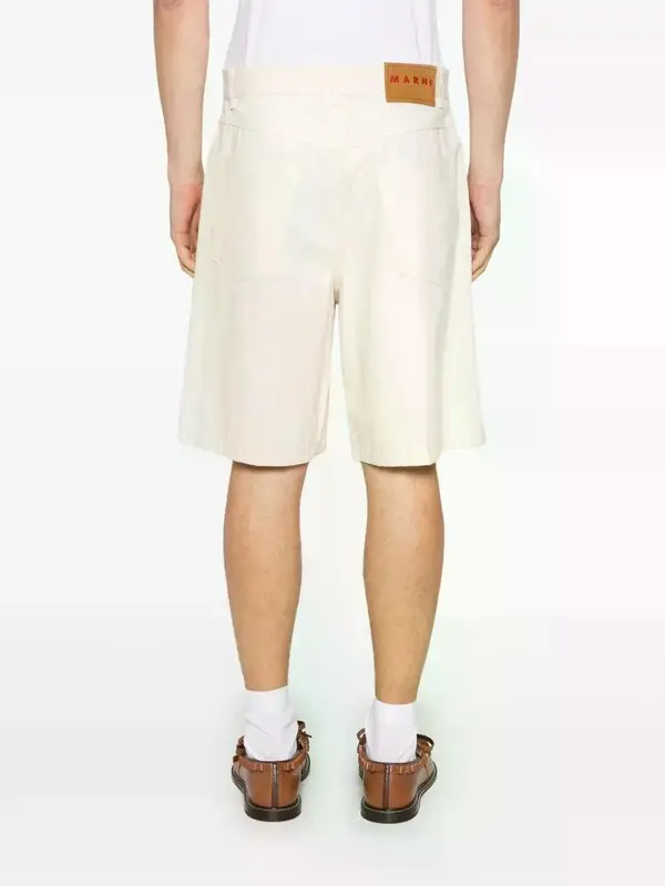 Marni Almond Beige Denim Shorts