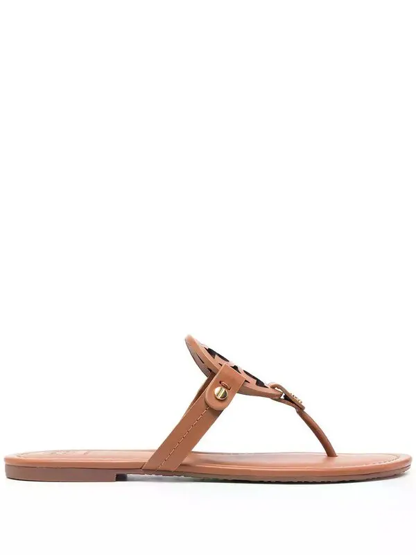 Tory Burch Miller Leather Sandals - Brown