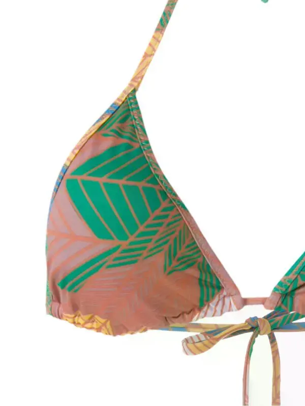 AMIR SLAMA Printed Triangle Bikini Set
