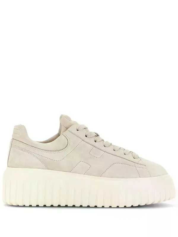 Hogan H-stripes Suede Sneakers - Neutrals