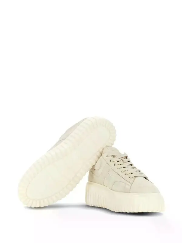 Hogan H-stripes Suede Sneakers - Neutrals