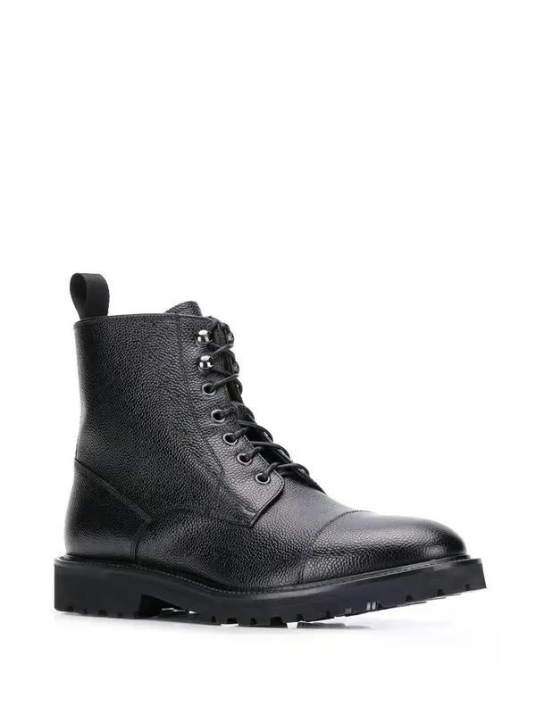 SCAROSSO Jackie Grain Ankle Boots