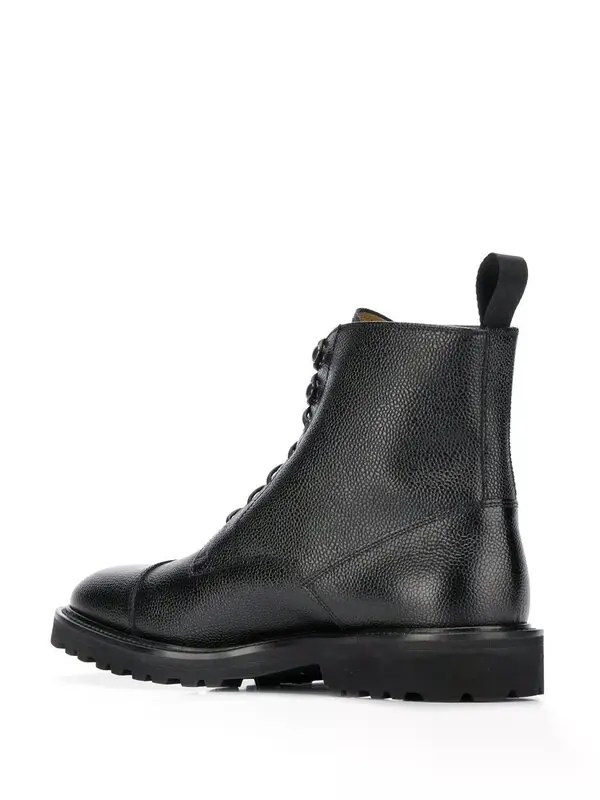 SCAROSSO Jackie Grain Ankle Boots