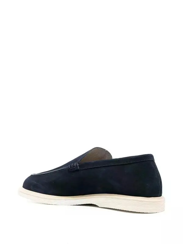 Hogan Almond Toe Suede Loafers