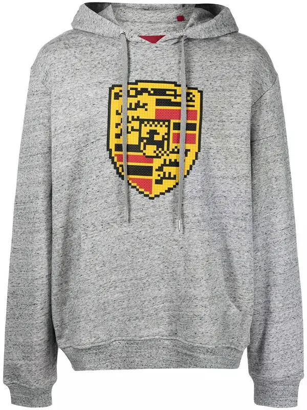 MOSTLY HEARD RARELY SEEN 8-BIT Turbo-print Cotton Hoodie - Grey