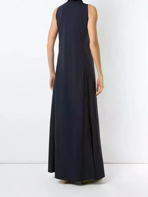 AMIR SLAMA Ruffle-trim Maxi Dress
