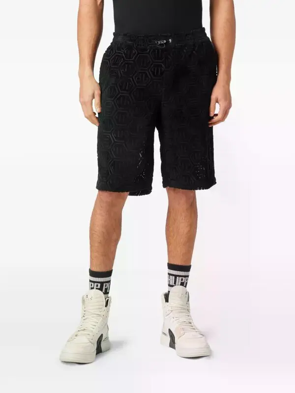 Philipp Plein Hexagonal-logo Shorts