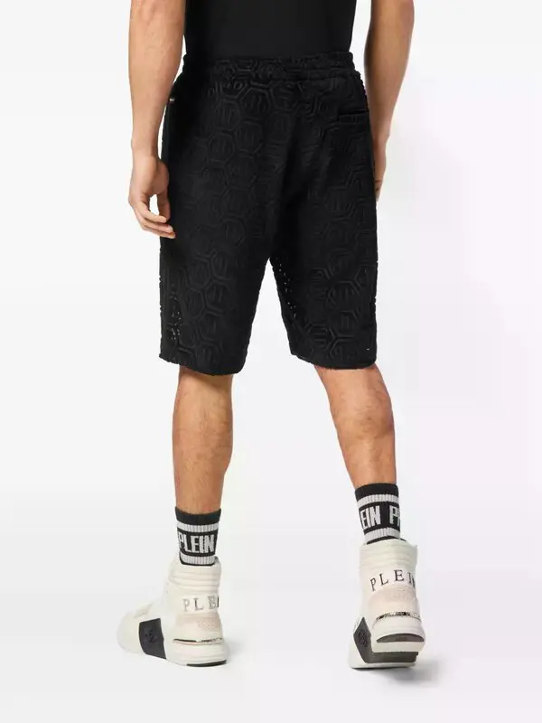 Philipp Plein Hexagonal-logo Shorts