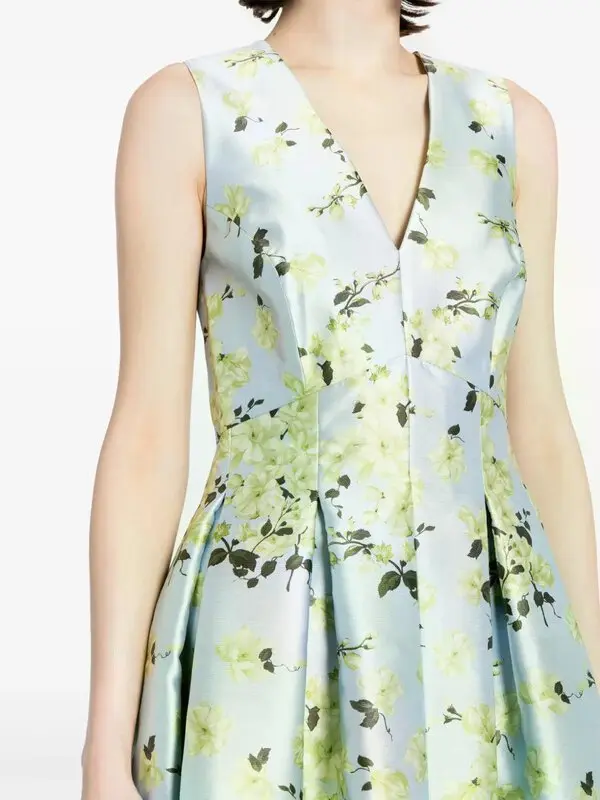 Sachin & Babi Brooke Floral-print Gown - Blue