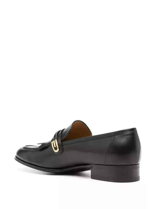Gucci Fringe-detail Leather Loafers