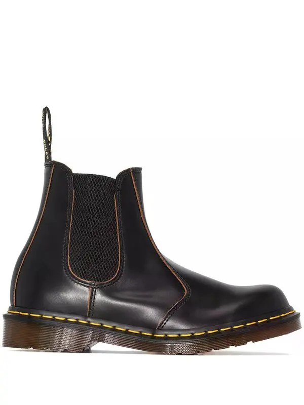 Dr. Martens Vintage Round-toe Leather Boots