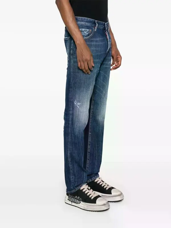 Dsquared2 642 Mid-rise Straight-leg Jeans - Blue