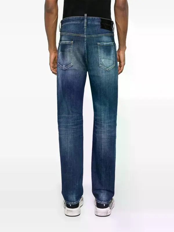 Dsquared2 642 Mid-rise Straight-leg Jeans - Blue