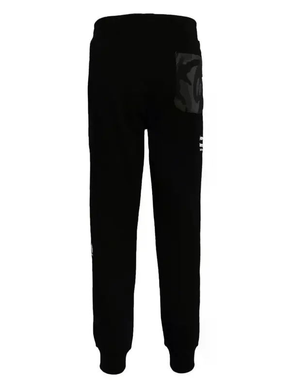 AAPE BY *A BATHING APE Logo-embroidered Track Pants - Black