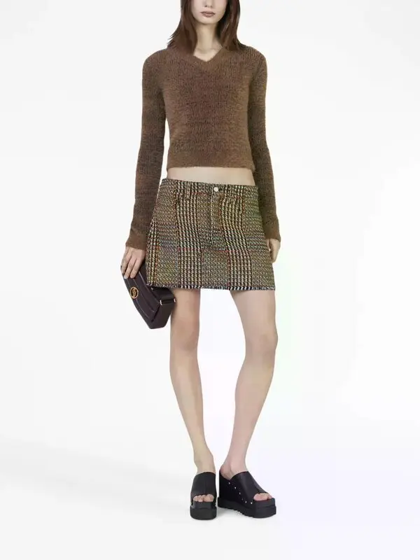 Stella McCartney Wool Tweed Mini Skirt