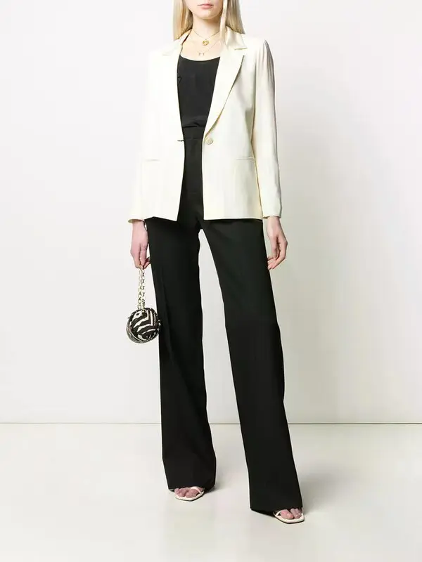TWINSET V-neck Cropped Sleeve Blazer
