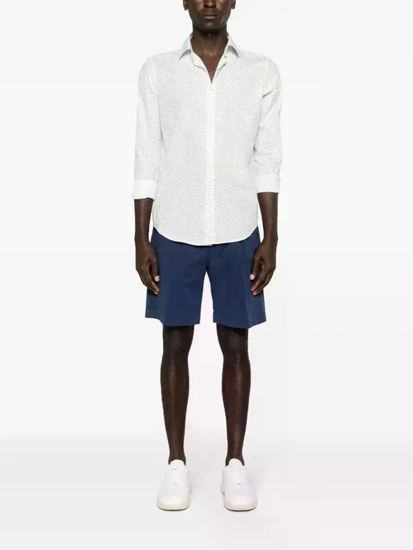 Canali Mid-rise Chino Shorts