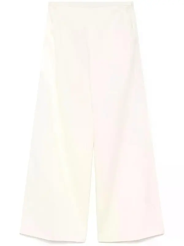 FORTE_FORTE Twill Straight-leg Trousers