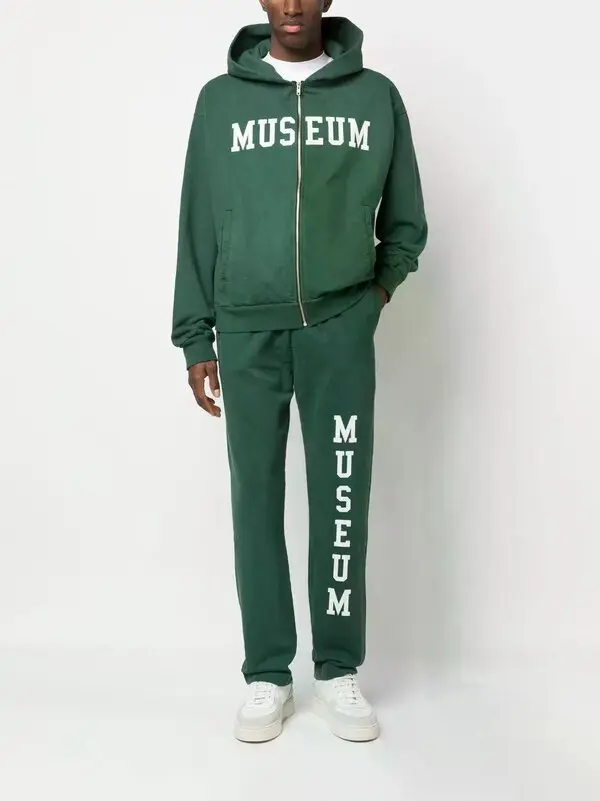 MUSEUM OF PEACE & QUIET Logo-print Cotton Pants