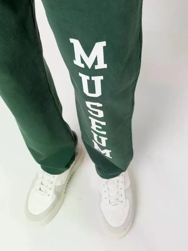 MUSEUM OF PEACE & QUIET Logo-print Cotton Pants