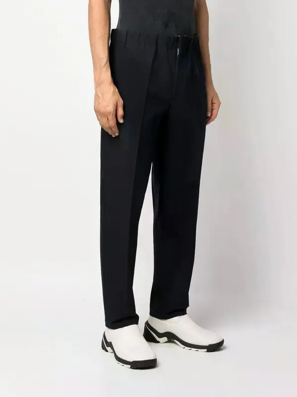 JIL SANDER Elasticated-waist Trousers - Blue