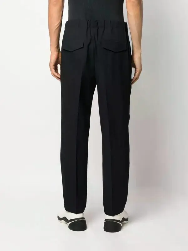 JIL SANDER Elasticated-waist Trousers - Blue