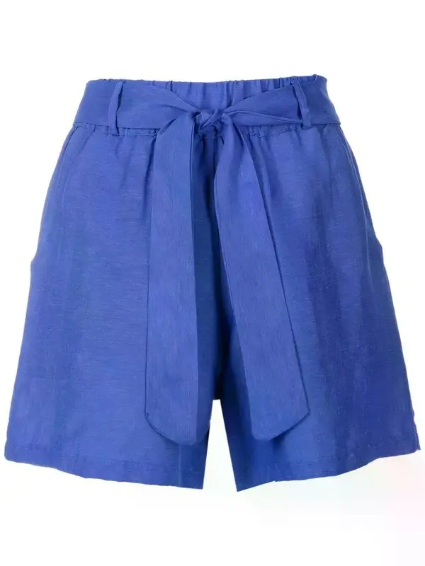 AMIR SLAMA Belted Elasticated Short Shorts