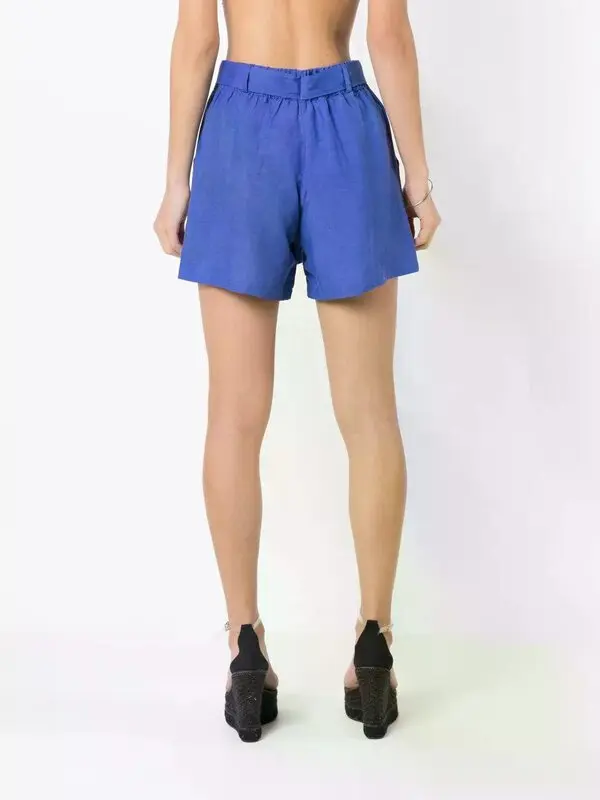 AMIR SLAMA Belted Elasticated Short Shorts