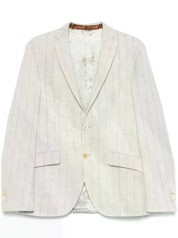 Etro Pinstripe Blazer - Neutrals