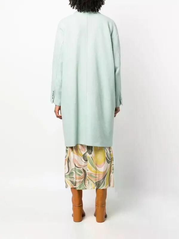 ALYSI Double-breasted Buttoned Wool Coat
