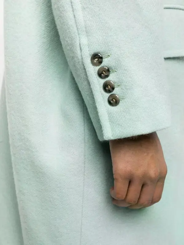 ALYSI Double-breasted Buttoned Wool Coat