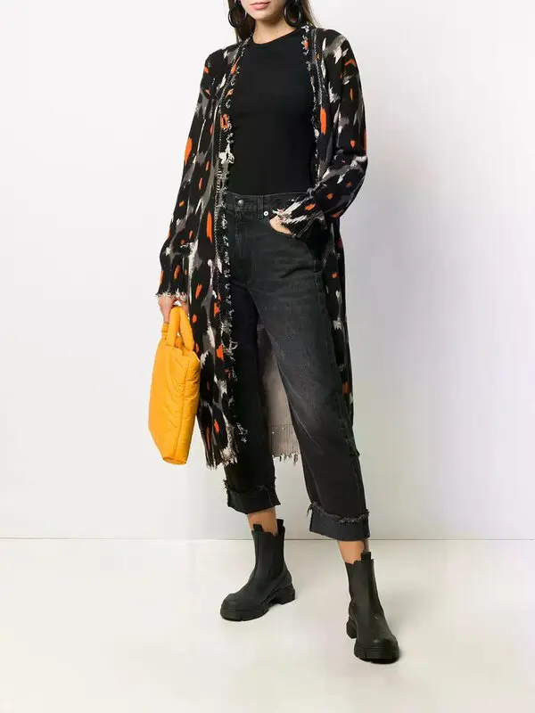 R13 Cropped Slim Fit Jeans