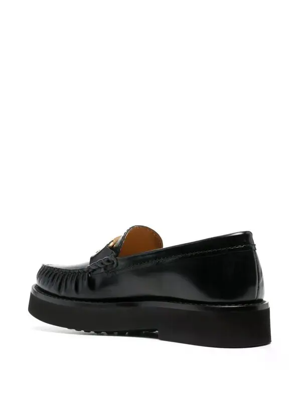 TOD'S Logo-plaque Leather Loafers