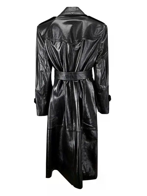 Sportmax Leather Trench Coat