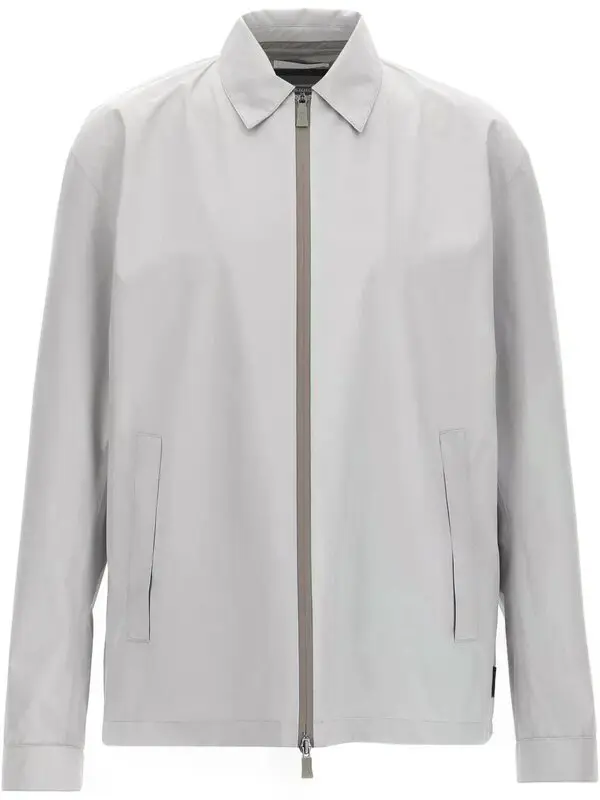Herno Zipped Windproof Jacket - Grey