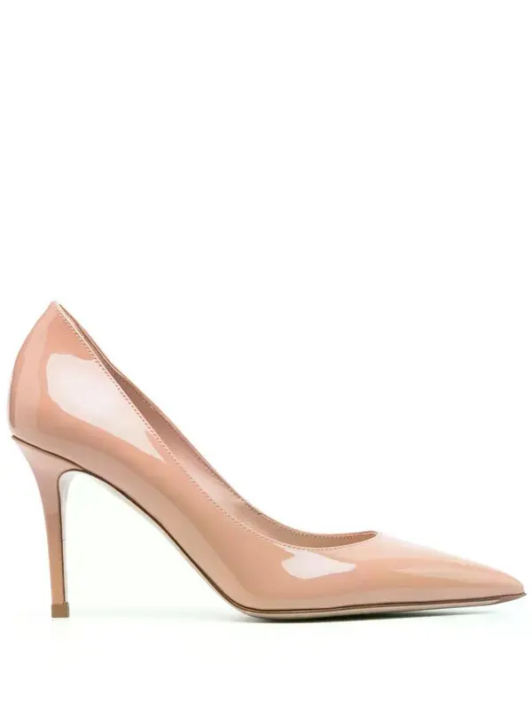 LE SILLA Eva 90mm Patent Leather Pumps - Neutrals