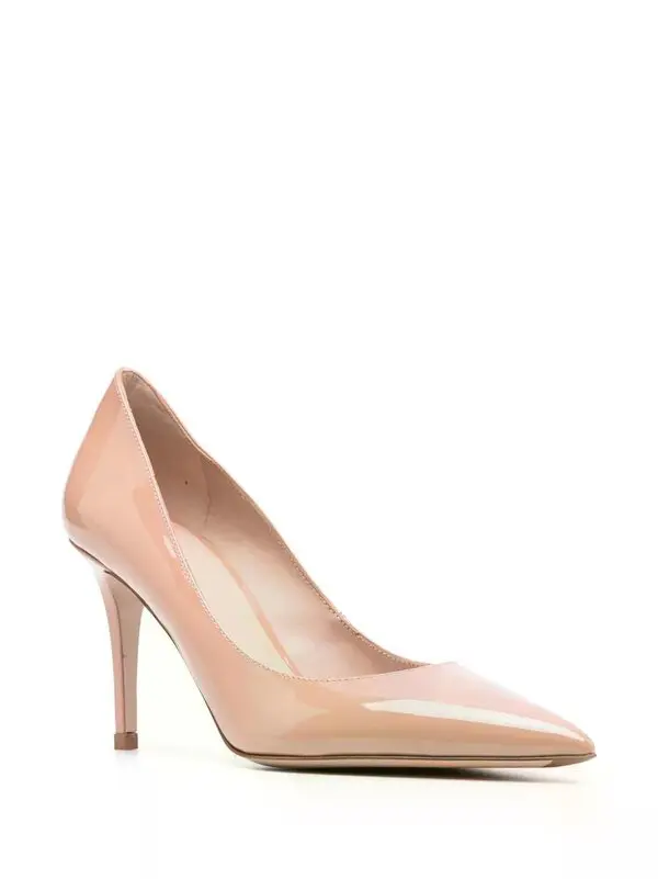 LE SILLA Eva 90mm Patent Leather Pumps - Neutrals