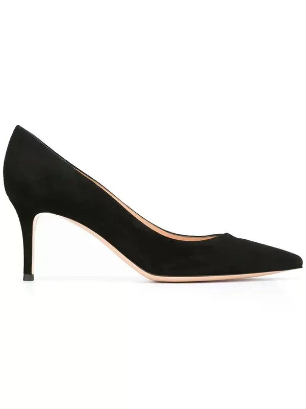 GIANVITO ROSSI 70mm Suede Pumps - Black