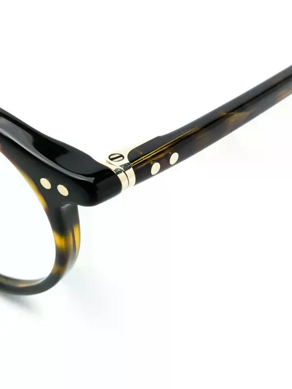 LUNOR A5 Tortoiseshell Round-frame Glasses