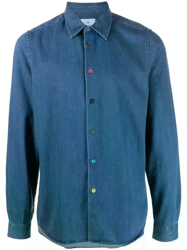 Paul Smith Long-sleeve Organic Denim Shirt