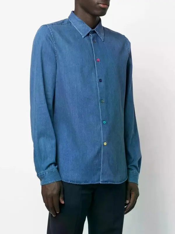 Paul Smith Long-sleeve Organic Denim Shirt