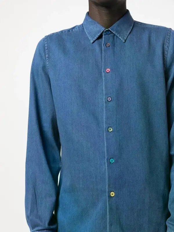 Paul Smith Long-sleeve Organic Denim Shirt