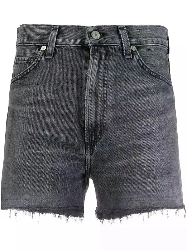 Citizens Of Humanity Kristen Organic Cotton Denim Shorts - Grey