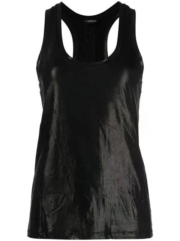 TOM FORD Laminated Tank Top - Black