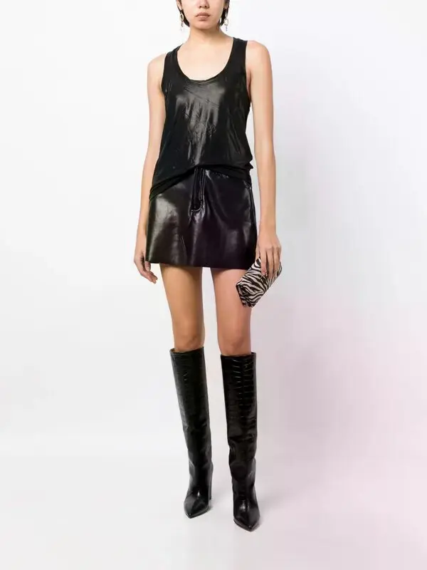 TOM FORD Laminated Tank Top - Black