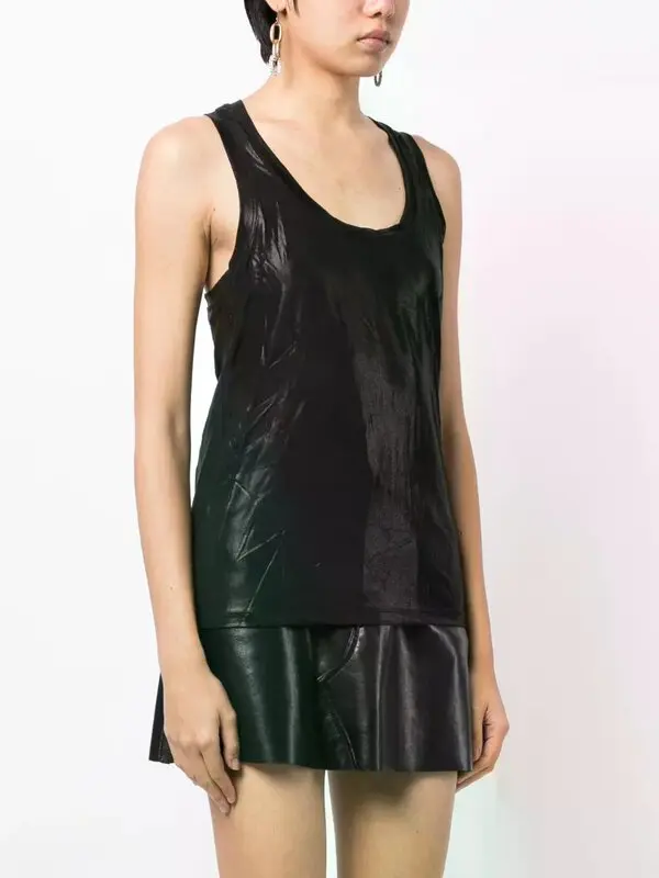 TOM FORD Laminated Tank Top - Black