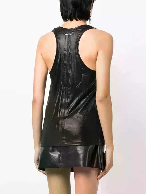 TOM FORD Laminated Tank Top - Black