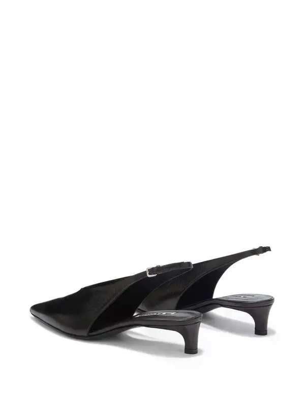 JIL SANDER Pointed-toe Slingback Pumps - Black