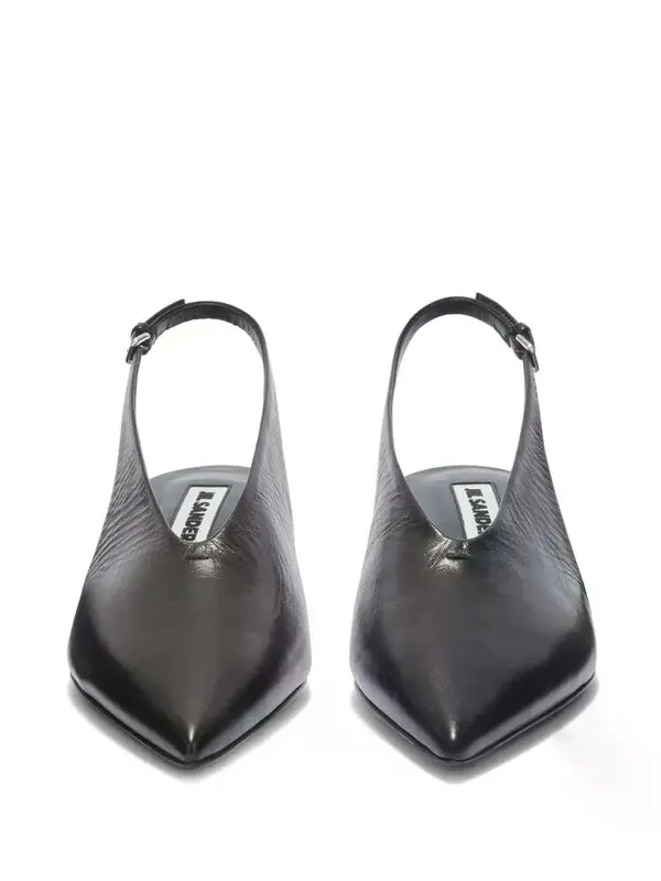 JIL SANDER Pointed-toe Slingback Pumps - Black