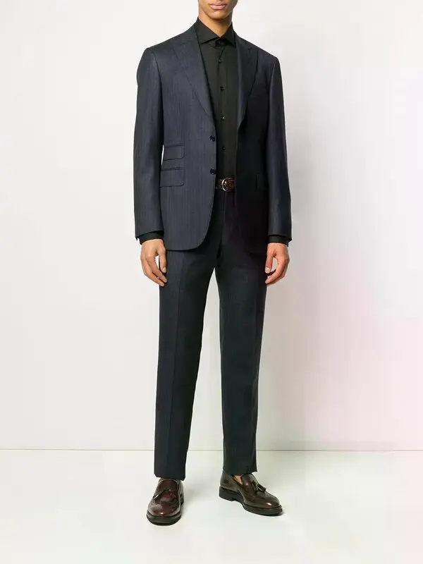 MAZZARELLI Fitted Buttoned Shirt - Black